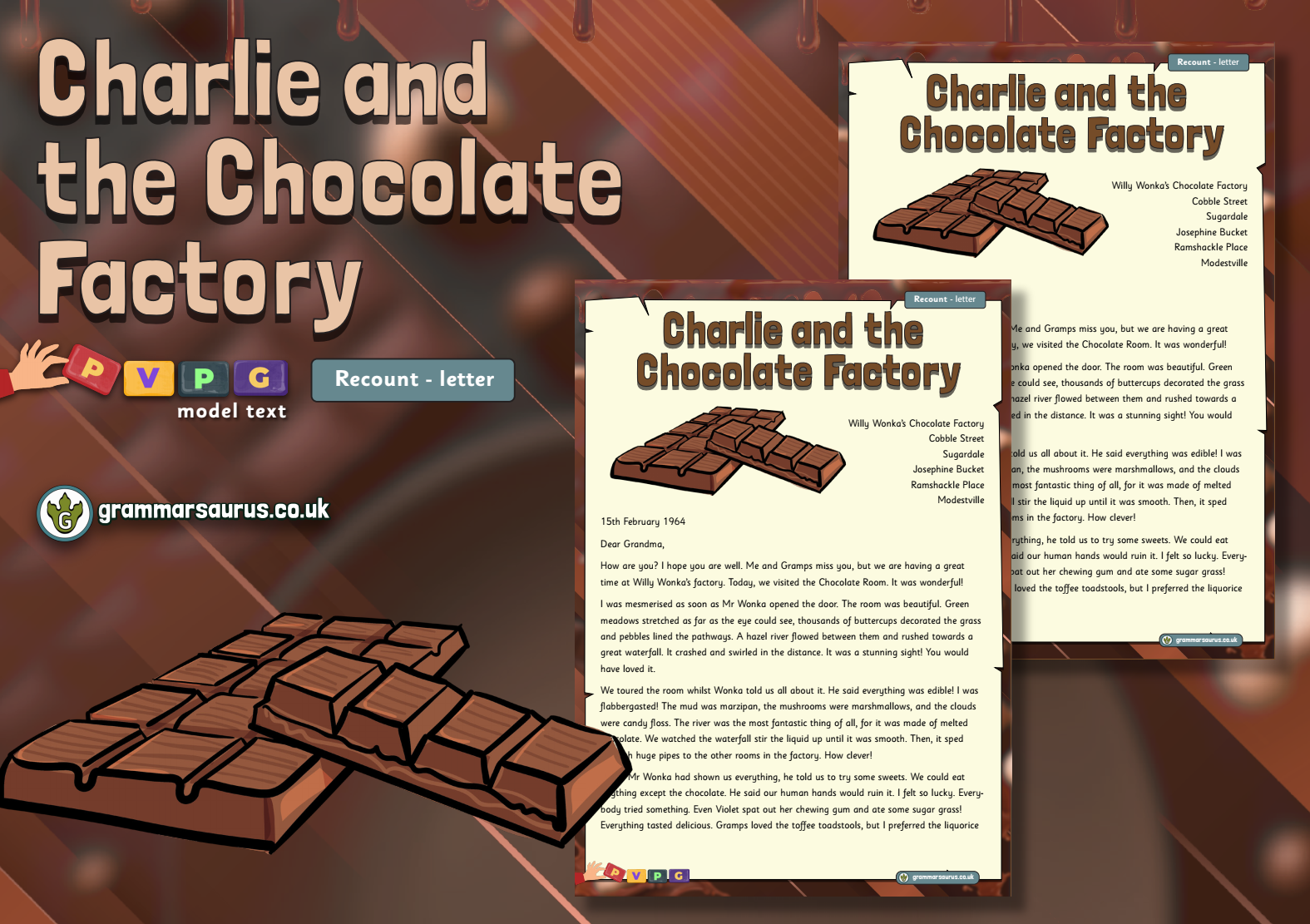 Year 4 PVPG Model Text –Recount - Letter – Charlie and the Chocolate ...