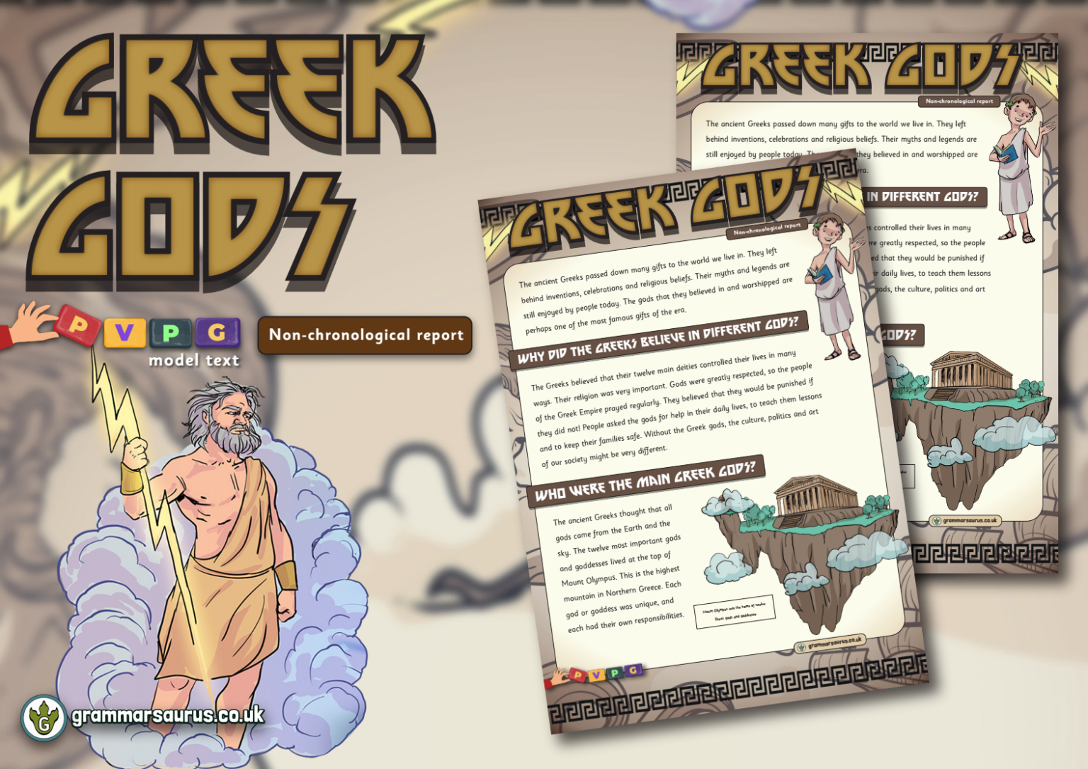 Year 4 PVPG Model Text – Non-chronological report – Greek Gods ...