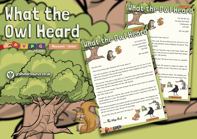 Y1 PVPG Texts - Grammarsaurus