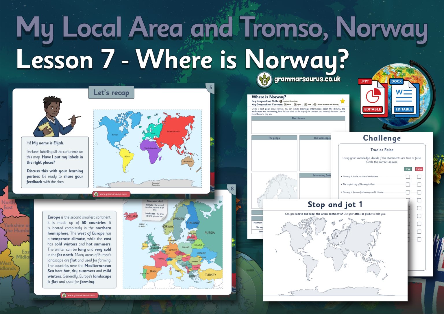 Year 2 Geography – My Local Area and Tromso, Norway – Where is Norway ...