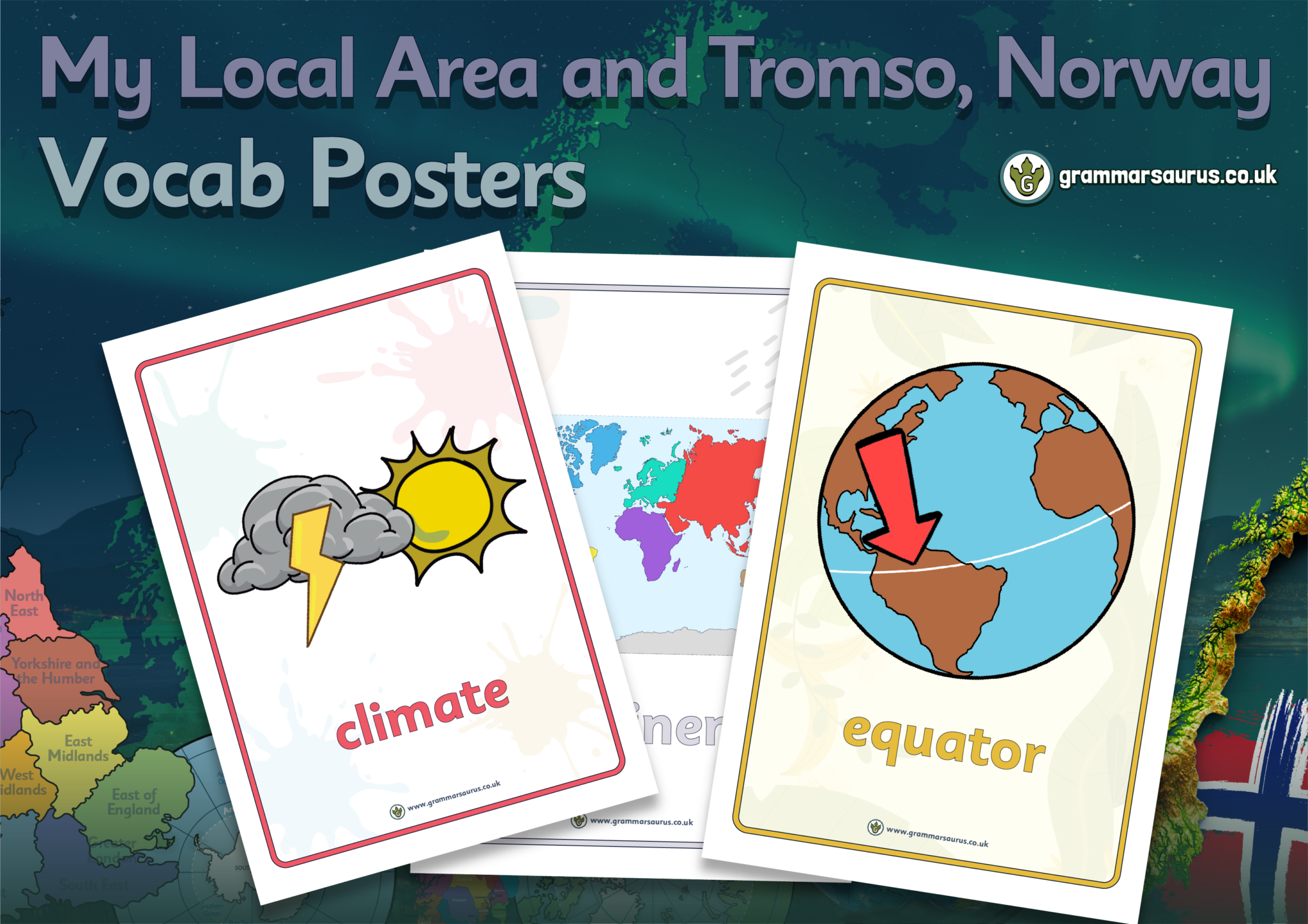 Year 2 Geography – My Local Area and Tromso, Norway – Vocab Posters ...