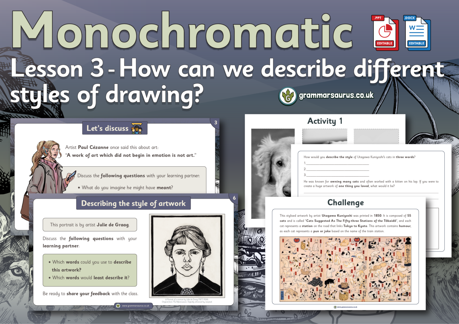 Year 5 Art – Monochromatic – How can we describe different styles of ...