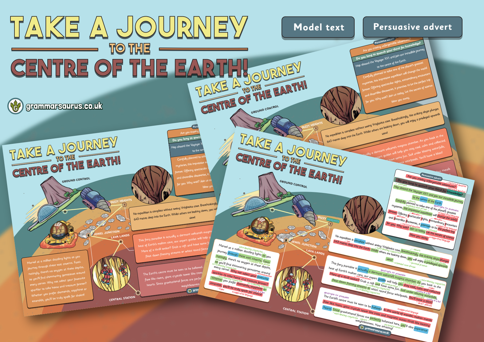 Year 4 Model Text – Persuasive advert – Take a journey to the centre of ...