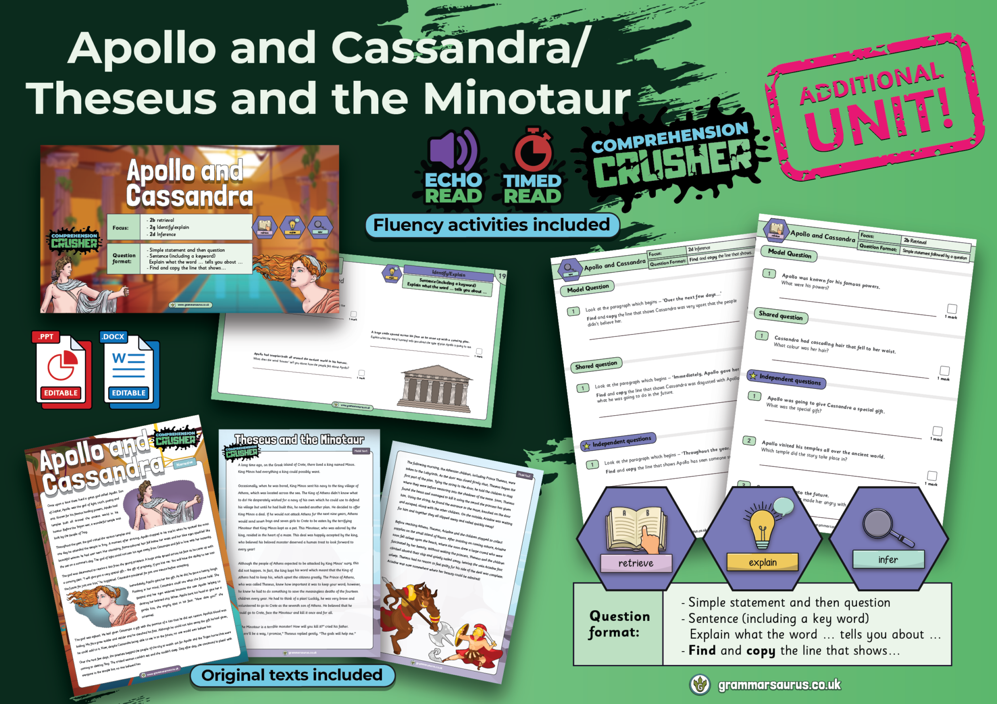 Year 4 Comprehension Crusher Reading Scheme - Additional Unit - Apollo ...