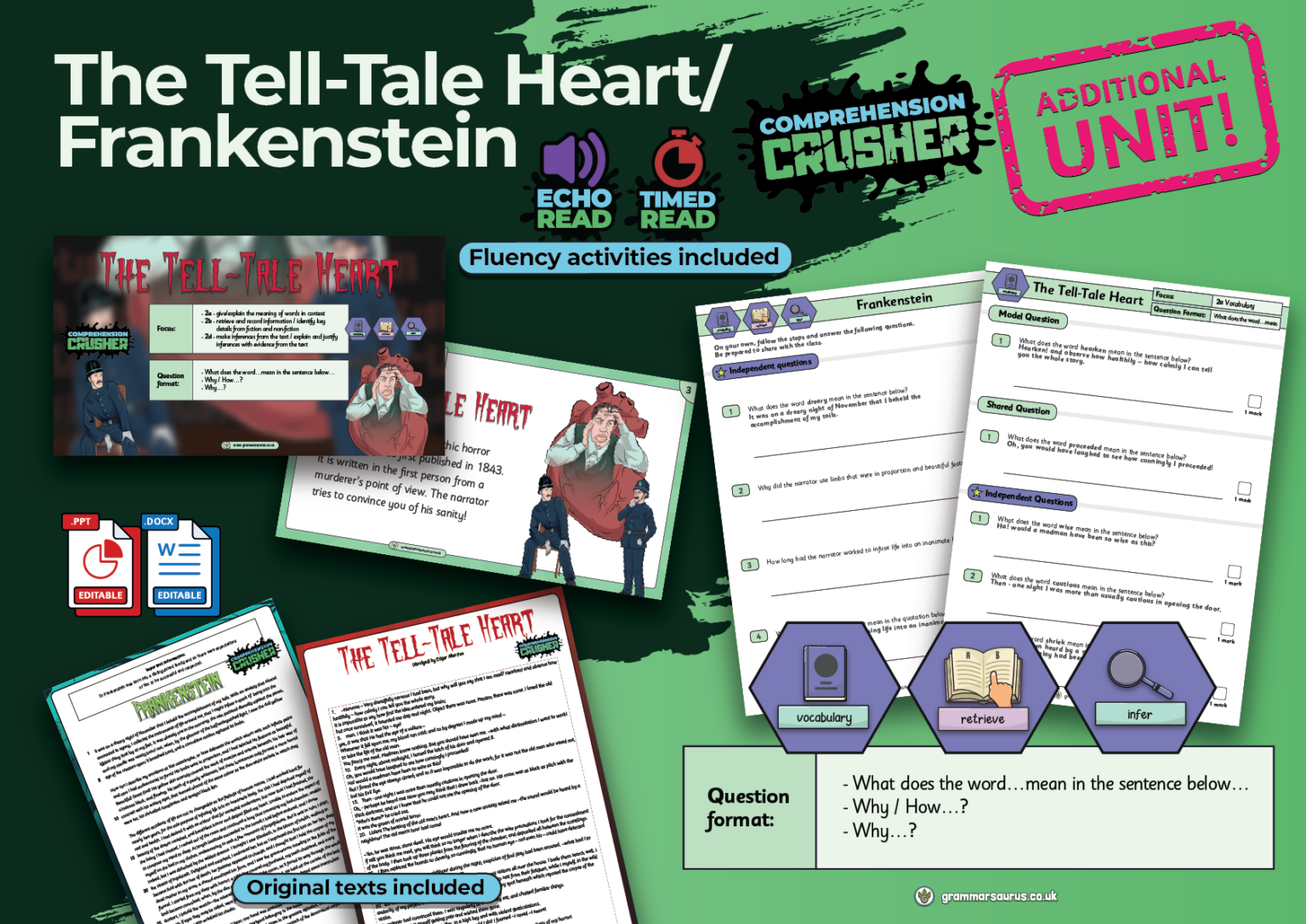 Year 5 Comprehension Crusher Reading Scheme - Additional Unit - The ...