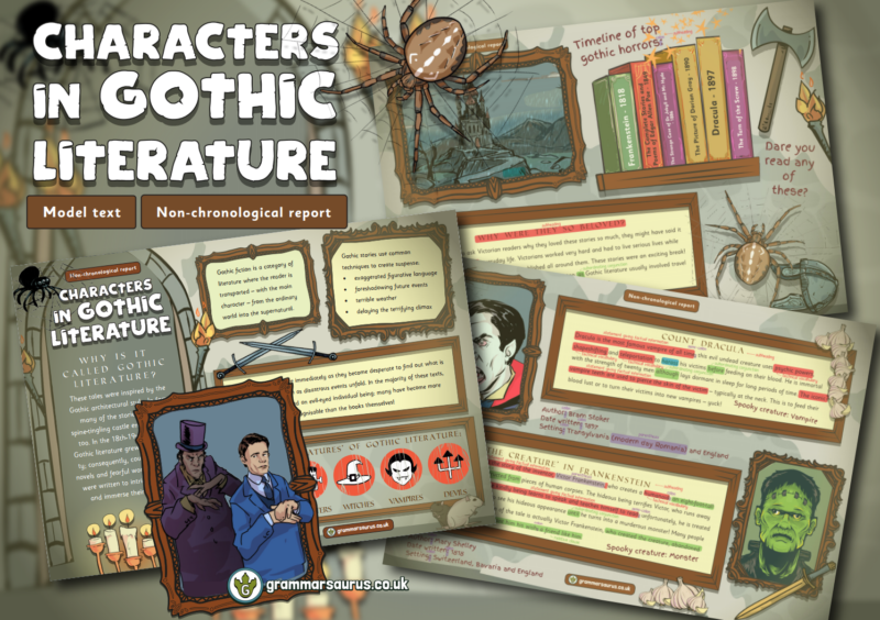Year 6 Model Text – Non-chronological report – Characters in gothic ...