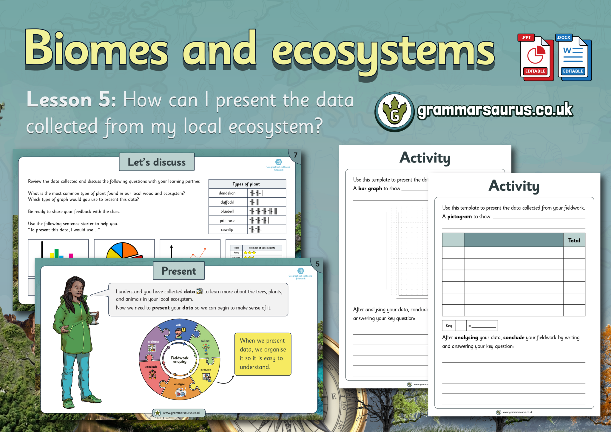 Year 5 Geography – Biomes and ecosystems – How can I present the data ...