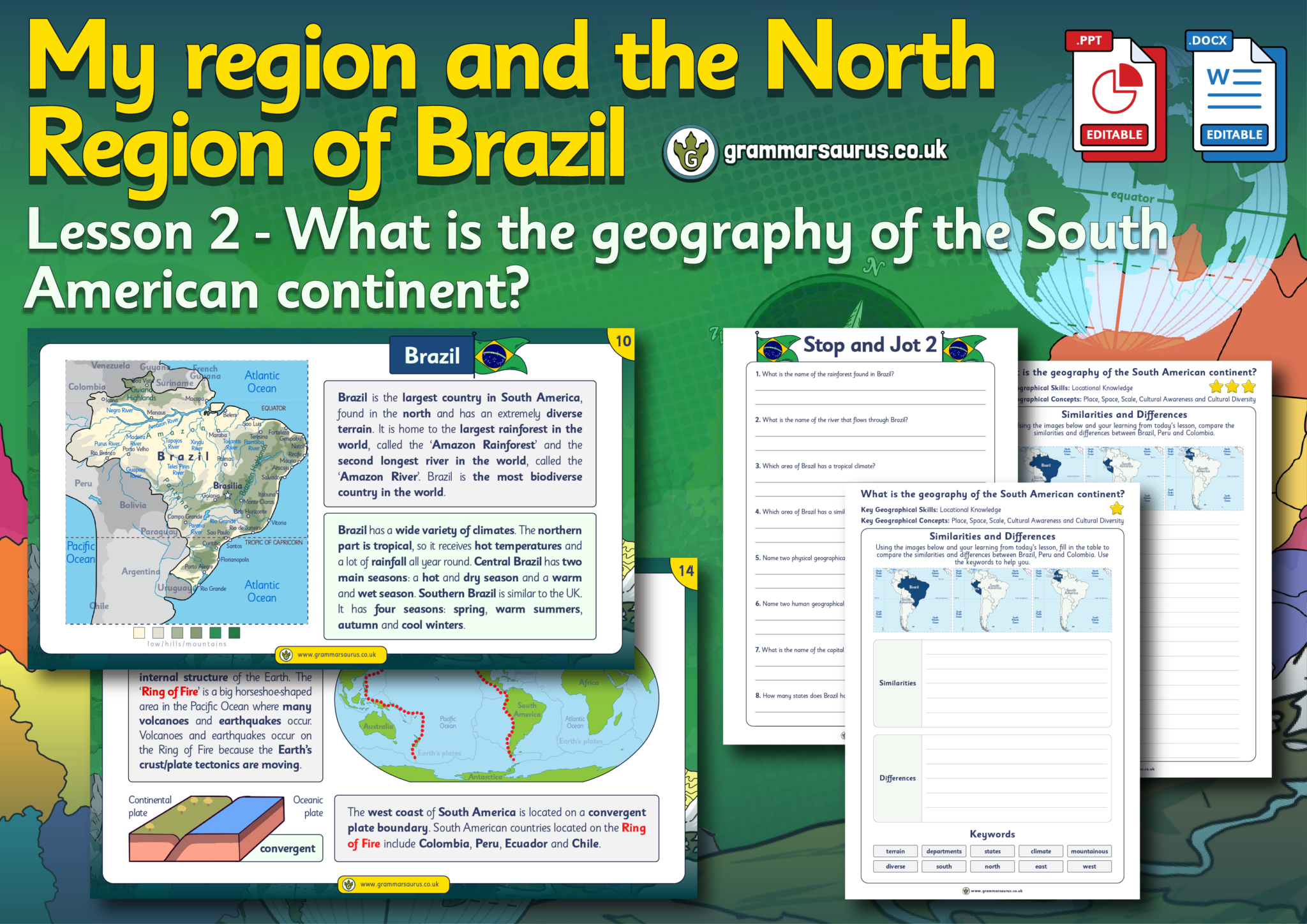 Year 5 Geography – My Region and the North Region of Brazil –What is ...