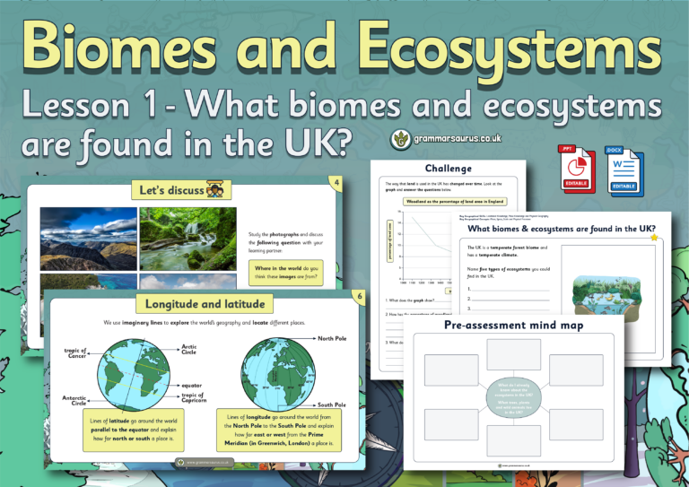 Year 5 Geography - Fieldwork - Biomes - What biomes and ecosystems are ...