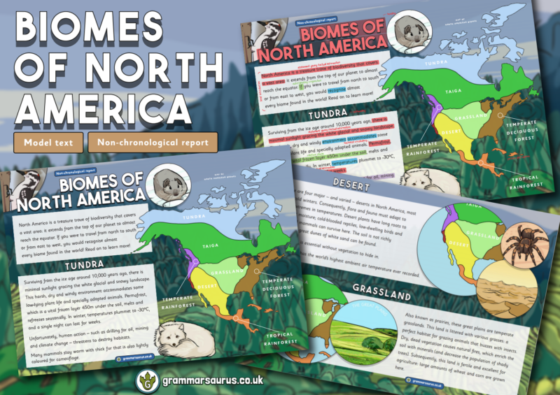 Year 5 Model Text – Non-chronological report - Biomes of North America ...