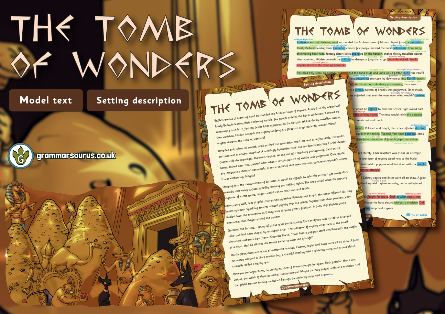 Year 3 Model Text – Setting description – The Tomb of Wonders ( gbsct ...