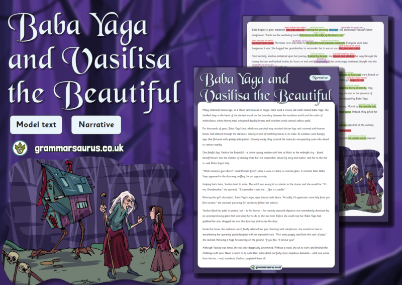 Y5 Narrative - Stories - Grammarsaurus