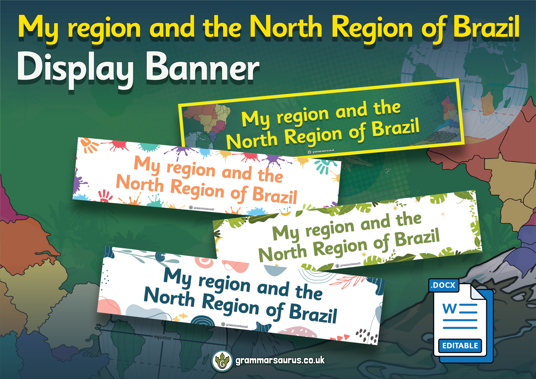 Year 5 Geography – My Region and the North Region of Brazil – Display ...