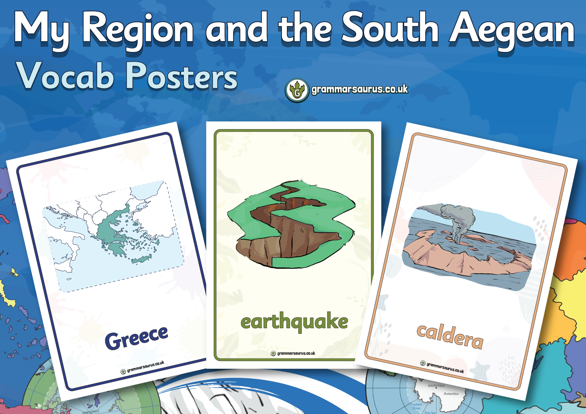 Year 4 Geography – My Region and the South Aegean – Vocab Posters ...
