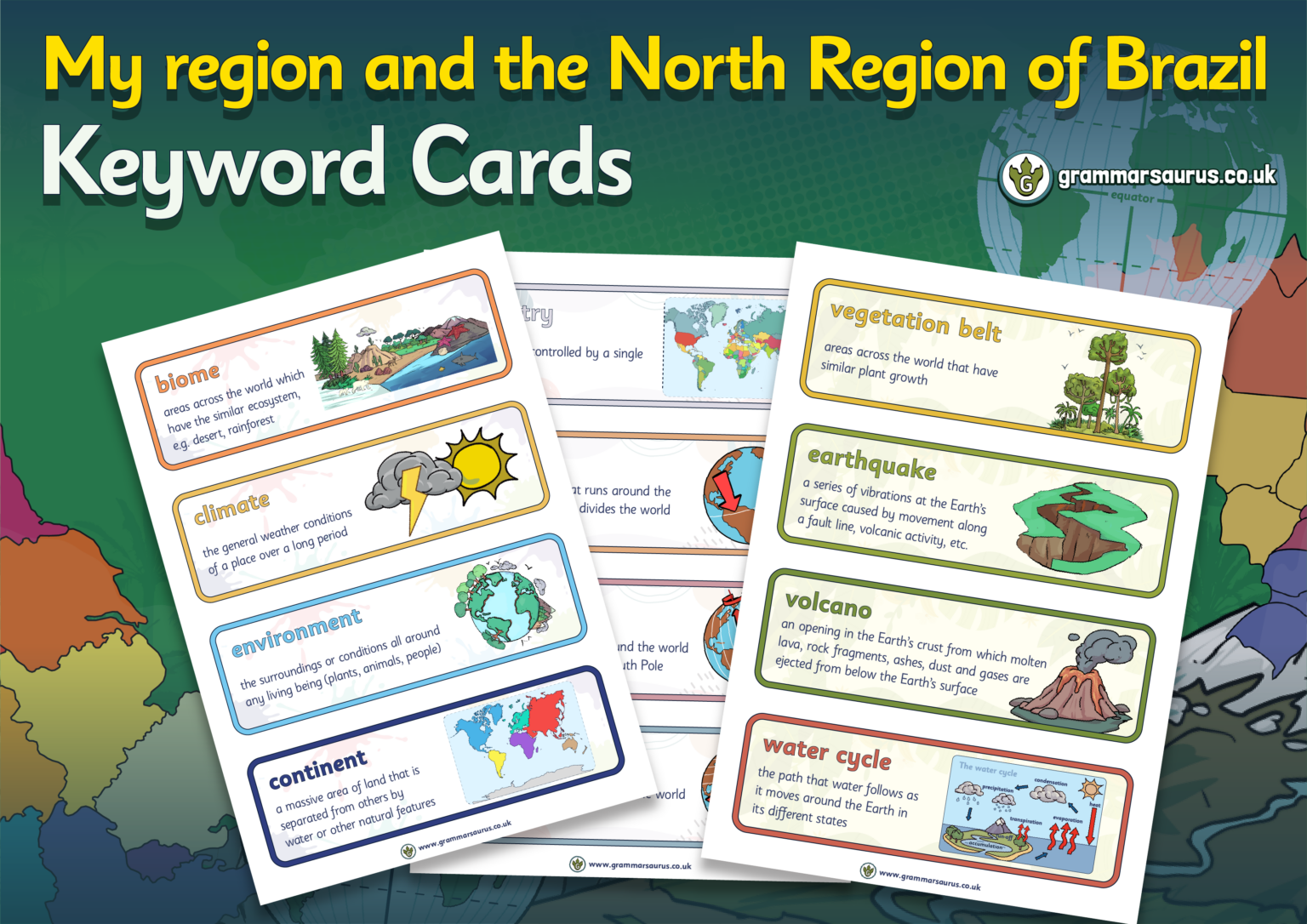 Year 5 Geography – My Region and the North Region of Brazil – Keyword ...