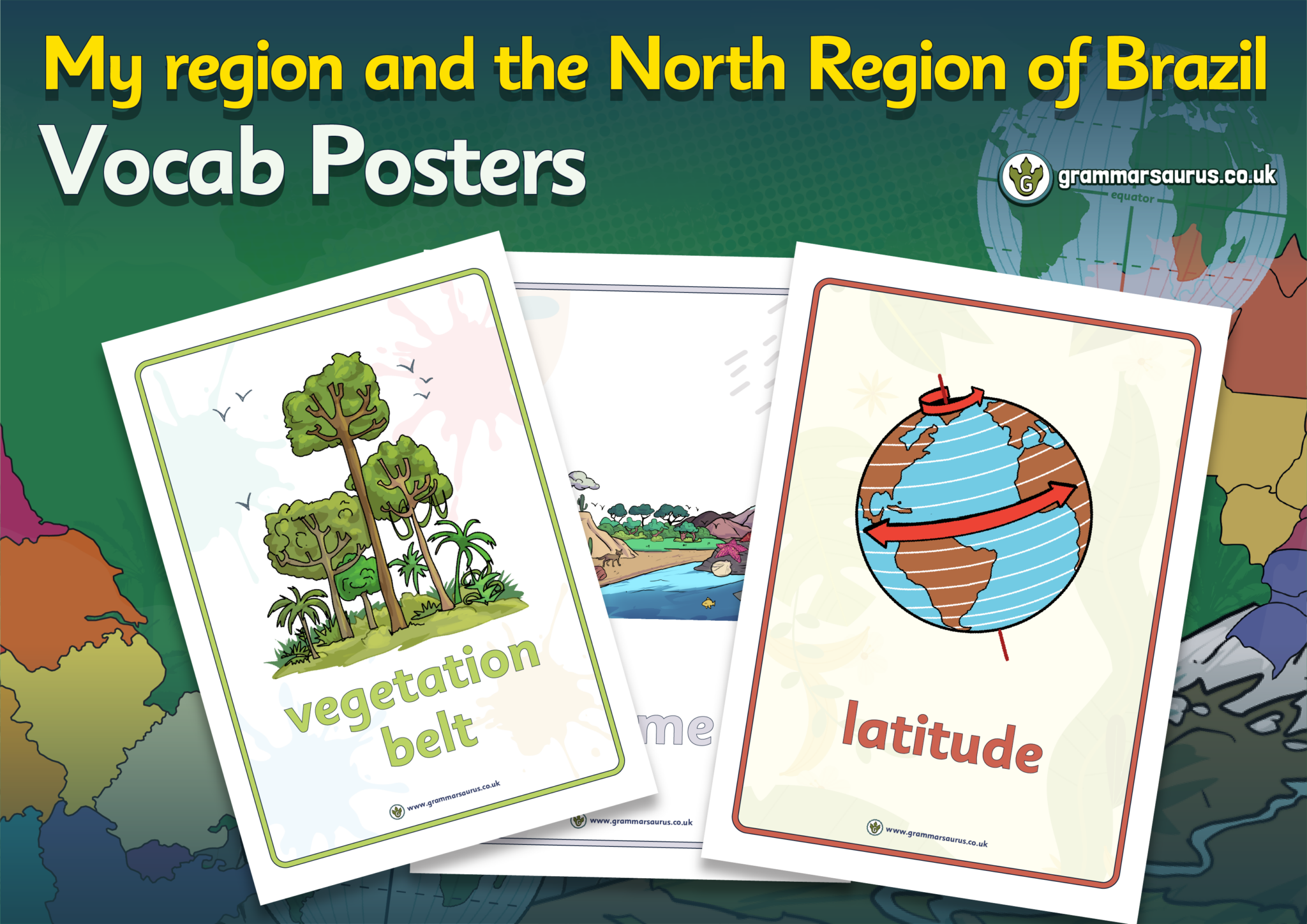 Year 5 Geography – My Region and the North Region of Brazil – Vocab ...