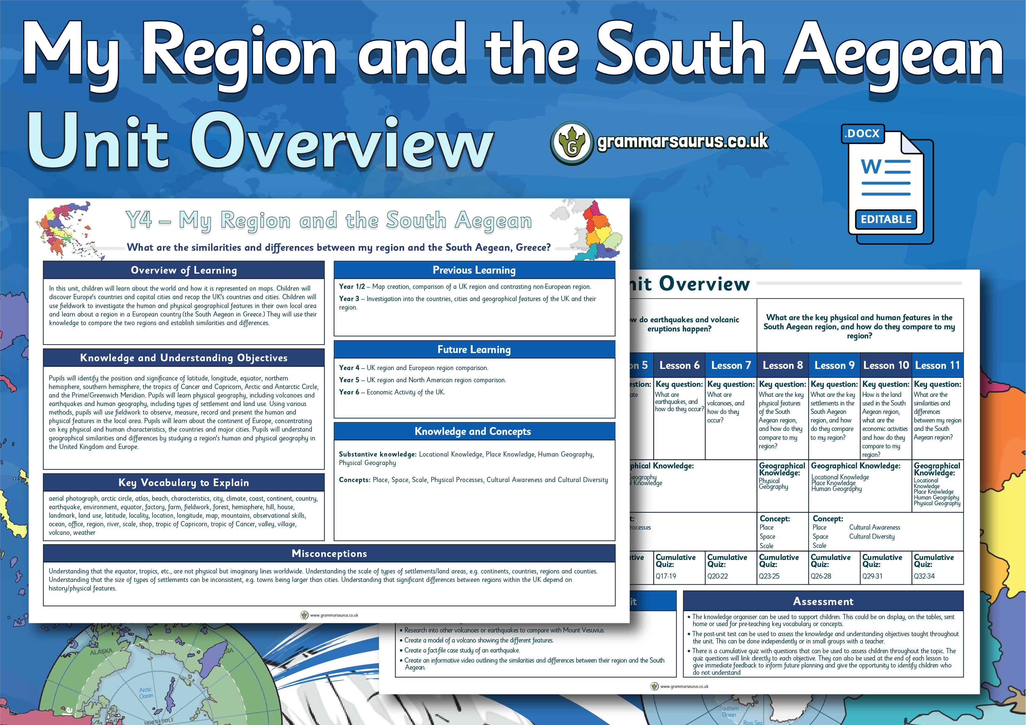 Year 4 Geography - My Region and the South Aegean - Unit Overview ...
