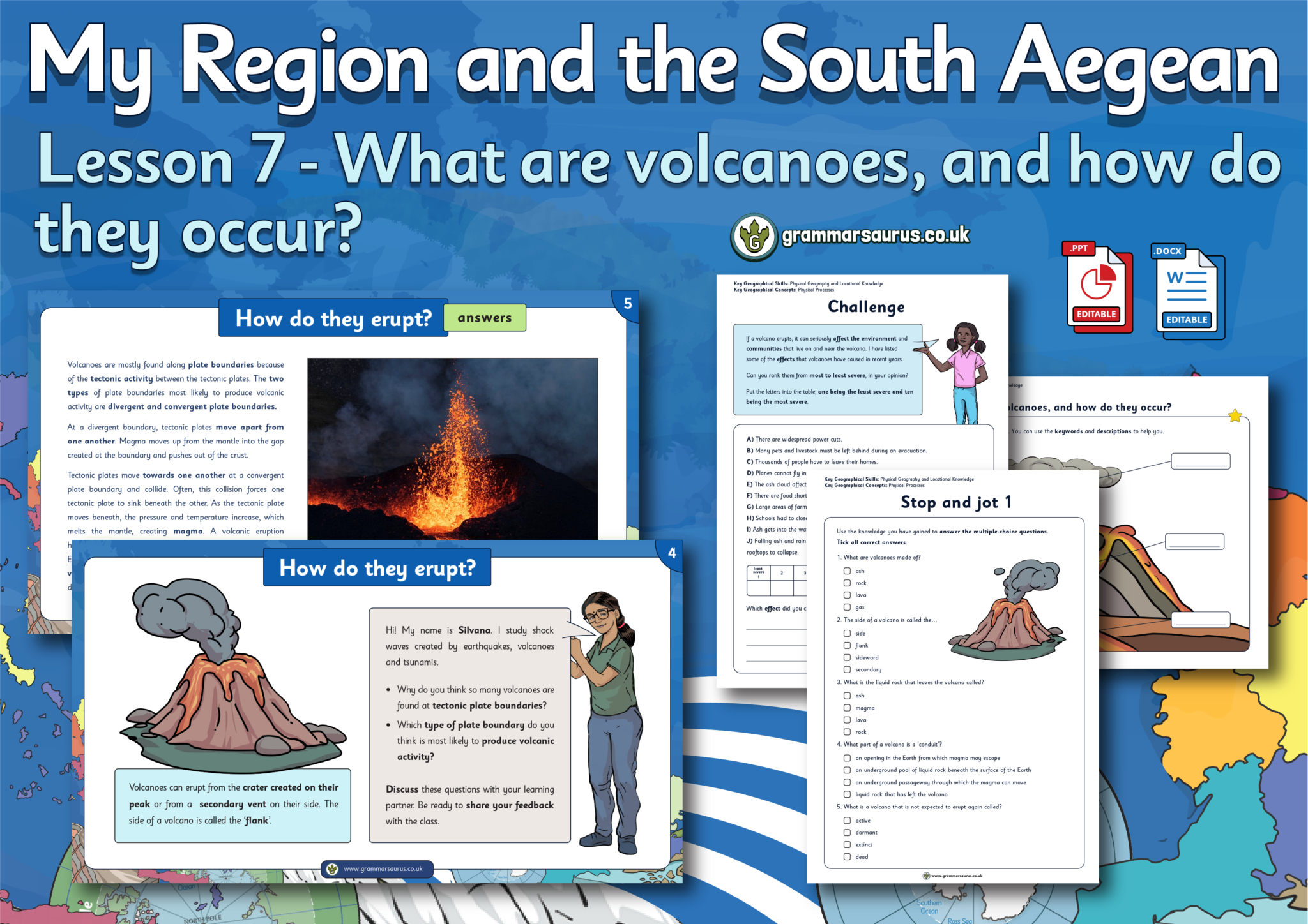 Year 4 Geography – My Region and the South Aegean - What are volcanoes ...
