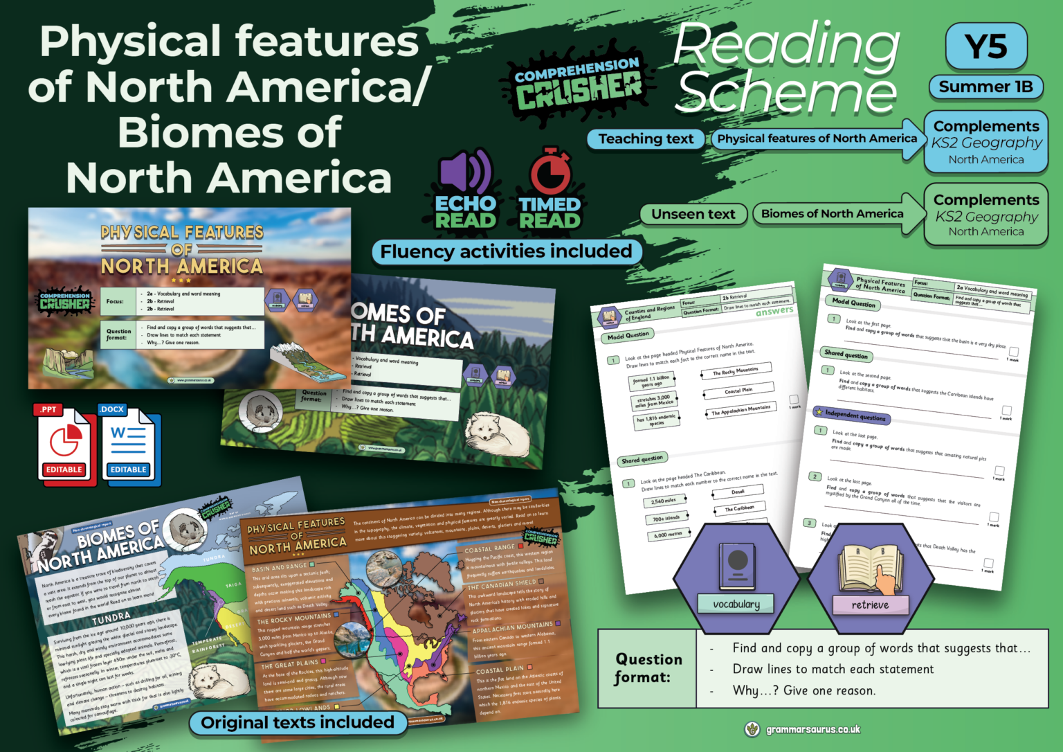 Year 5 Comprehension Crusher Reading Scheme – Summer 1b – Physical ...