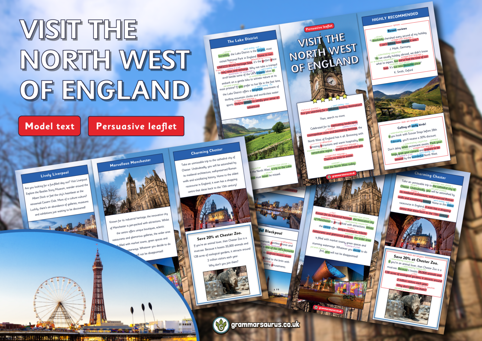 Year 4 Model Text – Persuasive leaflet – Visit the North West of ...