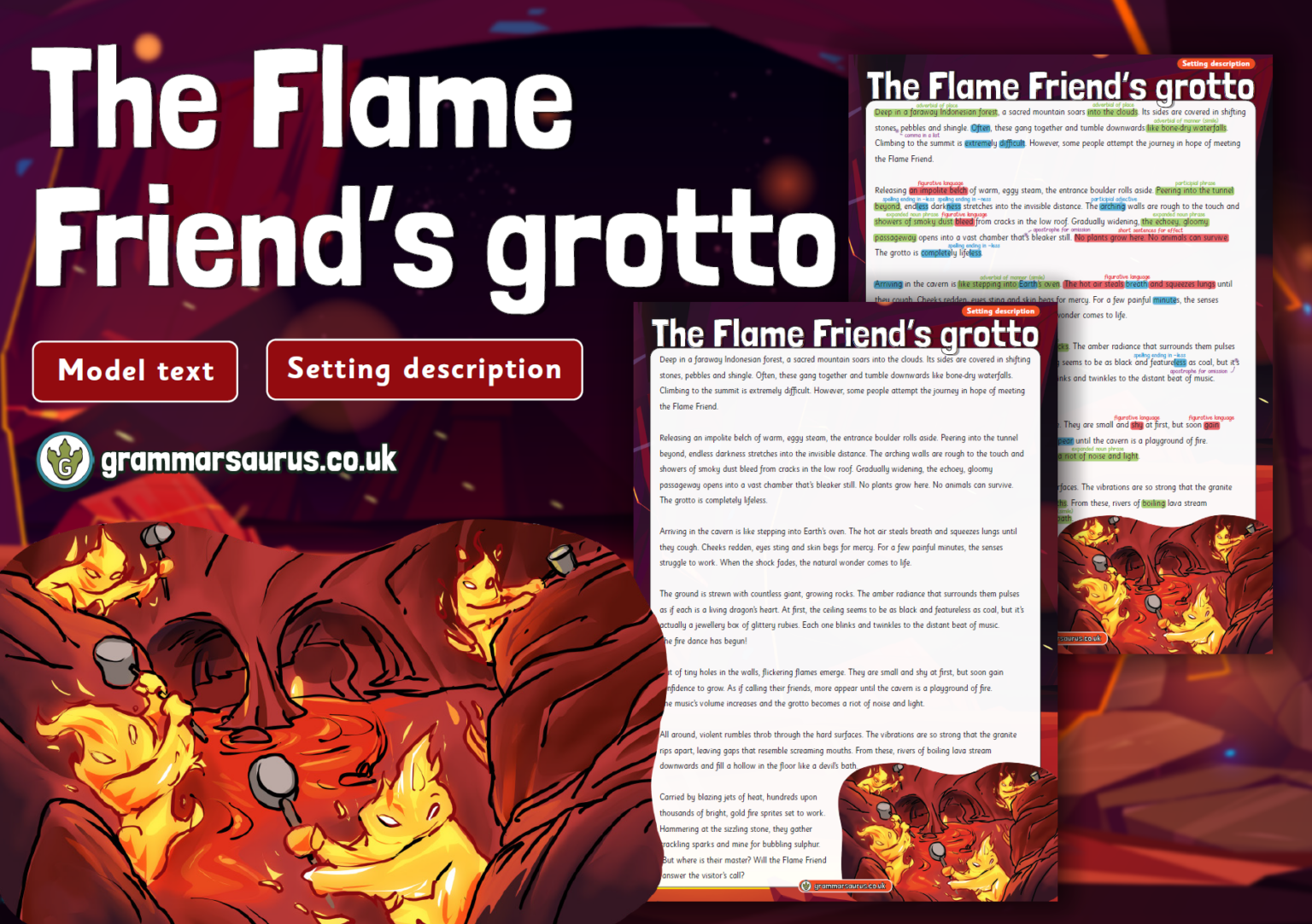 Website advert - Grammarsaurus