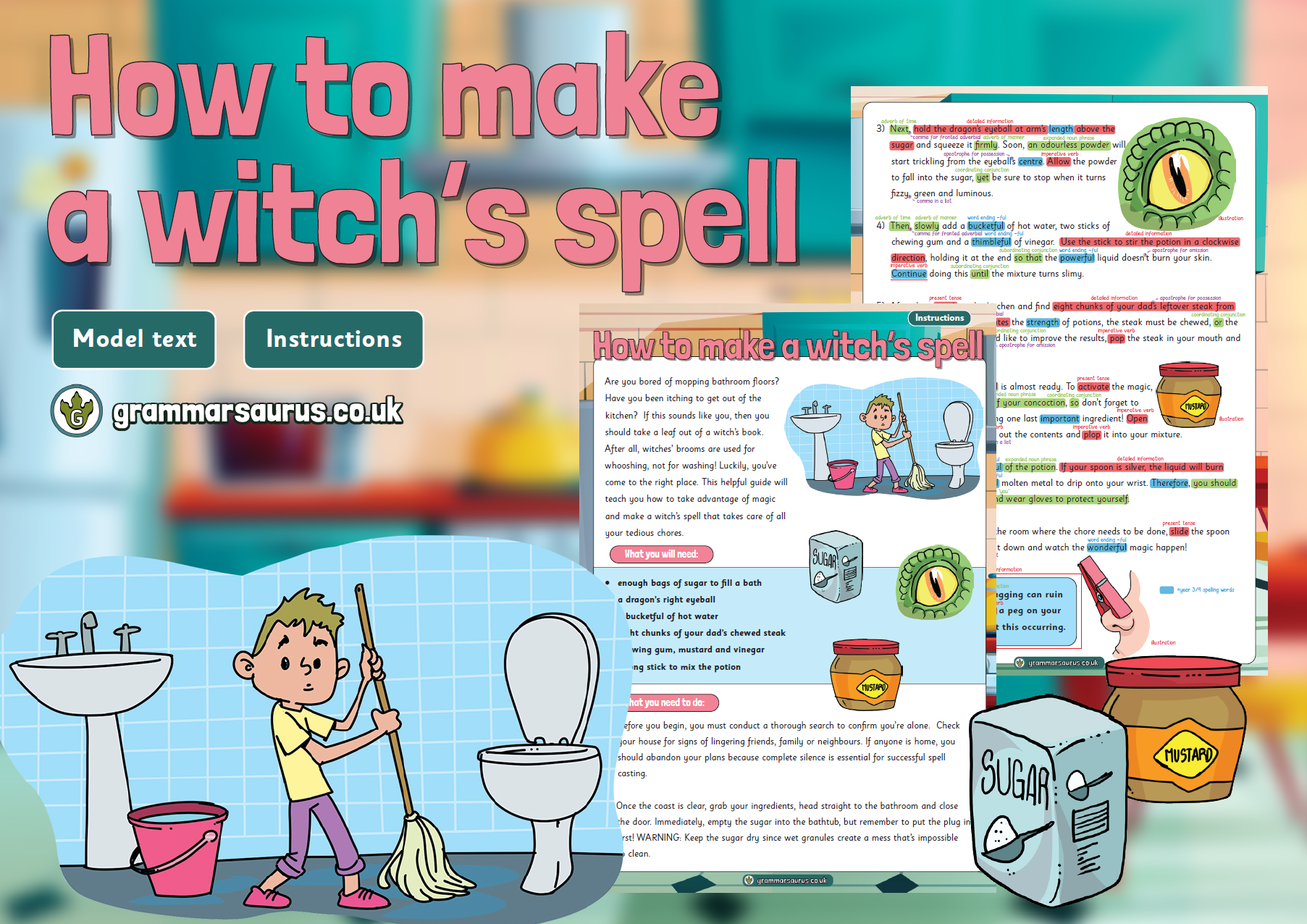 Year 4 Model Text – Instructions – How to make a witch's spell ...