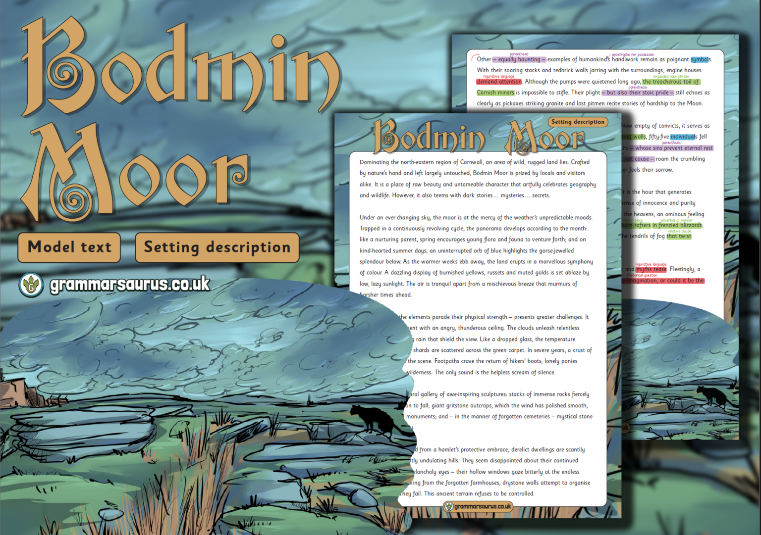 Year 5 Model Text – Setting description – Bodmin Moor - Grammarsaurus