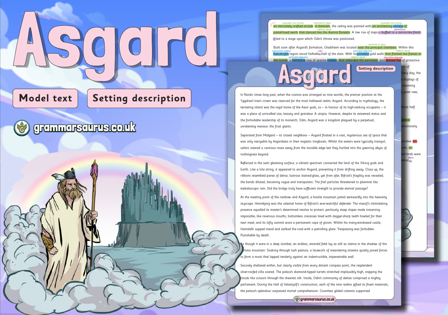 Year 6 Model Text – Setting description – Asgard - Grammarsaurus