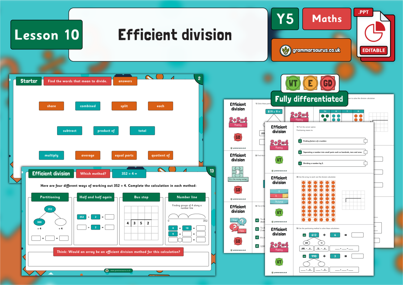Year 5 Multiplication and Division (Part 2) – Efficient division ...