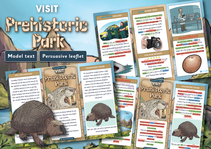 Year 3 Model Text – Persuasive leaflet – Visit Prehistoric Park ...