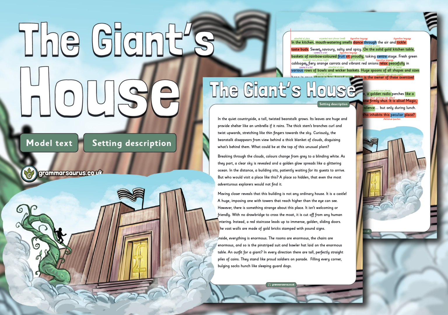Year 3 Model Text – Setting description – The Giant's House - Grammarsaurus