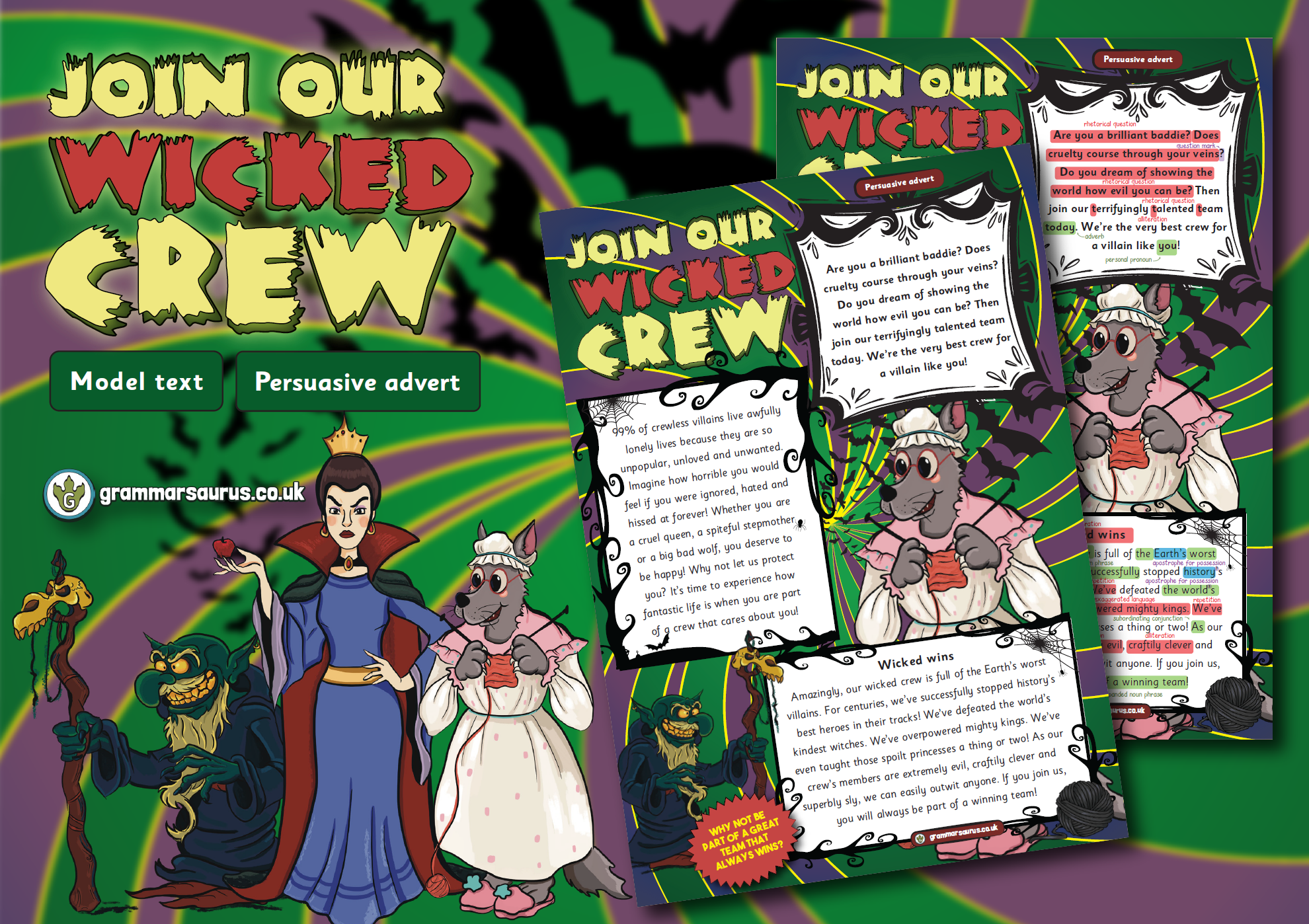 Year 3 Model Text – Persuasive Advert – Join our wicked crew ...