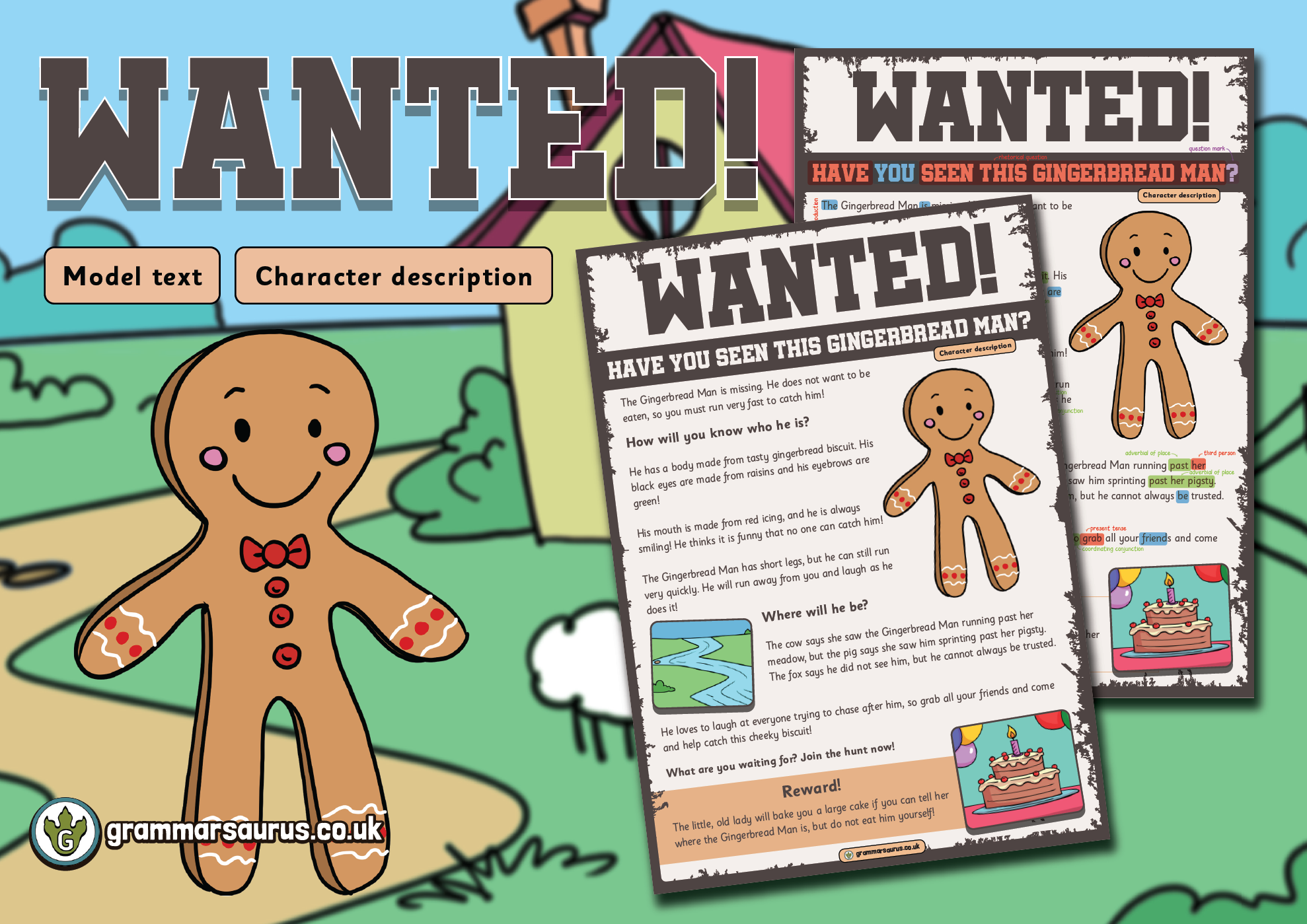 Year 1 Model Text – Character description – Wanted! Have you seen this ...