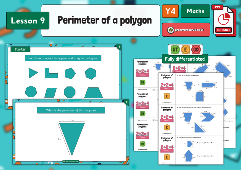 Year 4 Length and Perimeter – Perimeter of a polygon – Lesson 9 ...