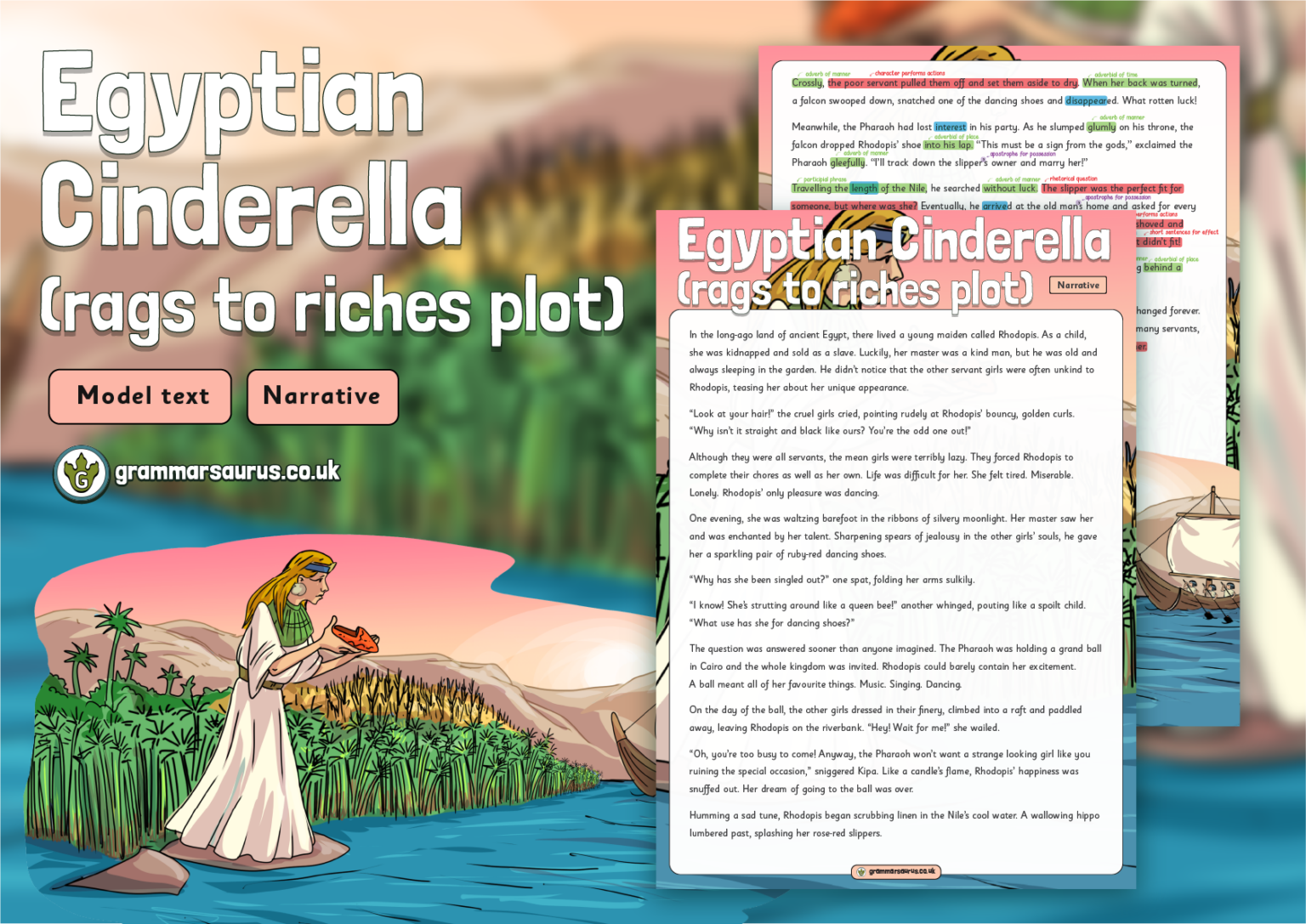 Year 3 Model Text - Narrative – Egyptian Cinderella (rags to riches ...
