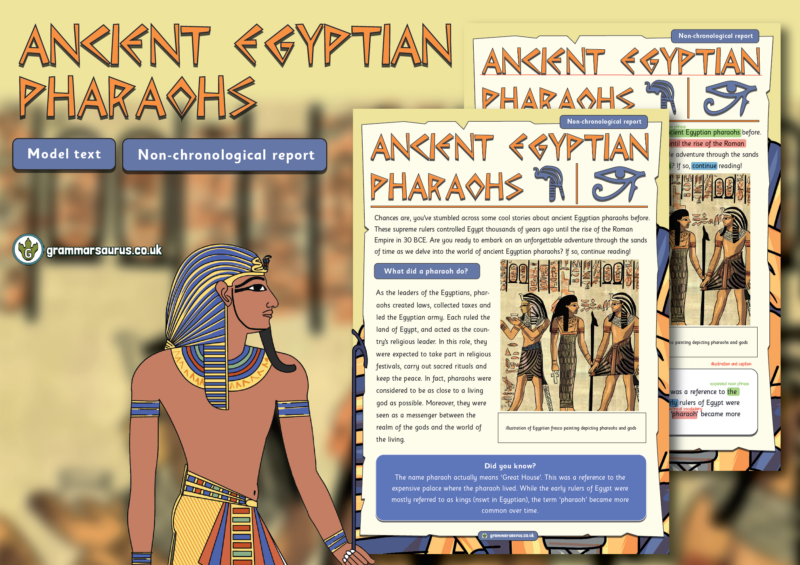 Year 4 Model Text – Non-chronological report – Ancient Egyptian ...
