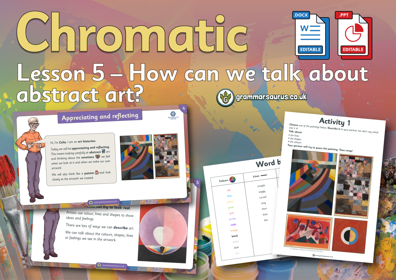 Year 1 Art – Chromatic – How can we talk about abstract art? Lesson 5 ...