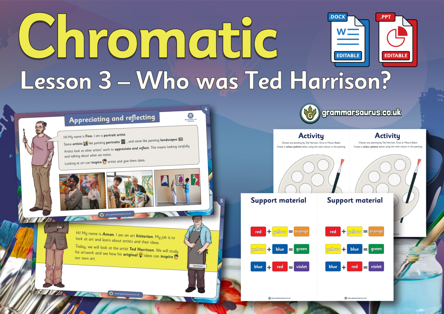 Year 2 Art – Chromatic – Who was Ted Harrison? Lesson 3 - Grammarsaurus