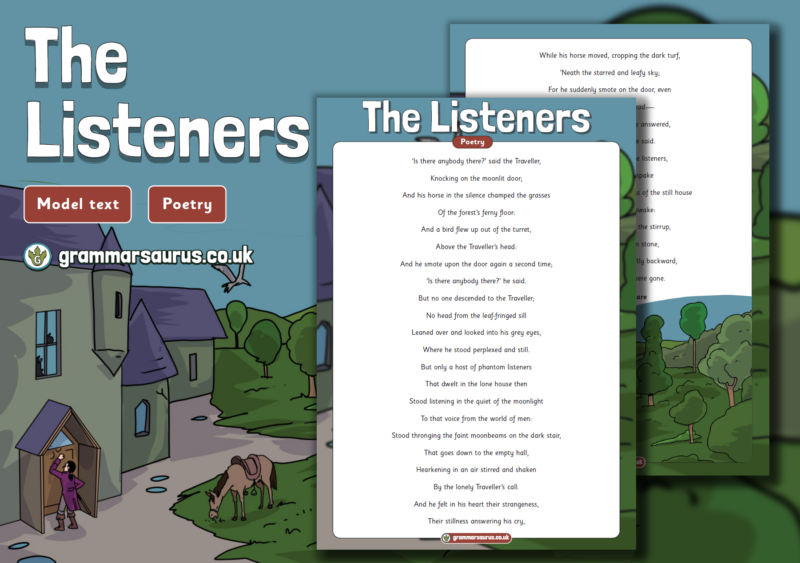 Year 6 Poetry - The Listeners - Grammarsaurus