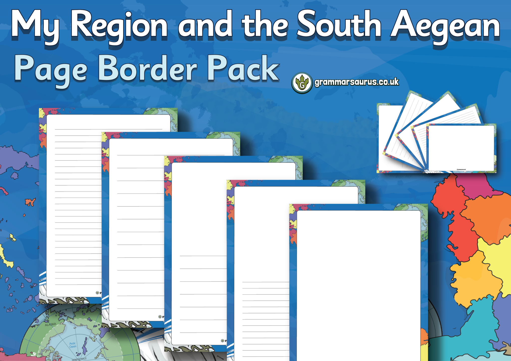 Year 4 Geography – My Region and the South Aegean – Page Border Pack ...