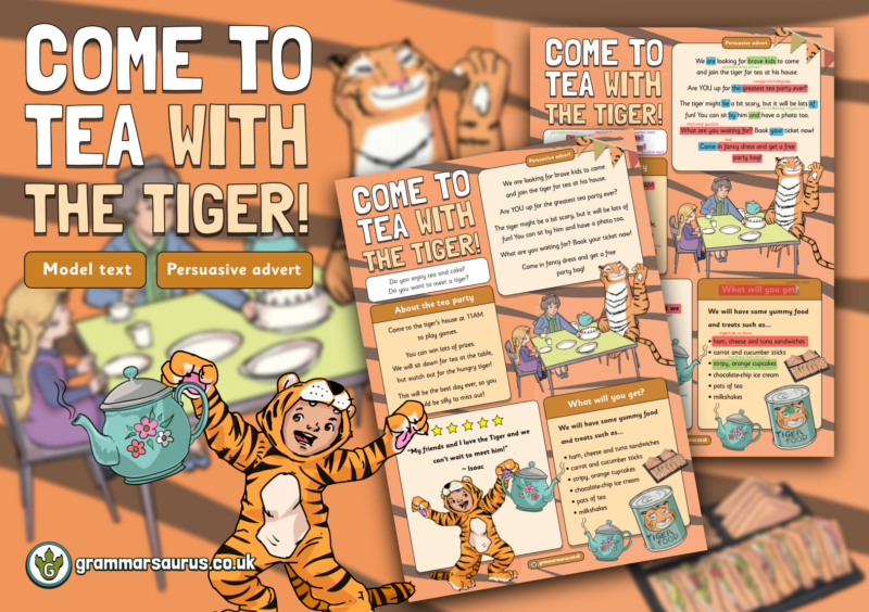 Y1 Persuasive Advert/Leaflet/Poster/Letter - Grammarsaurus