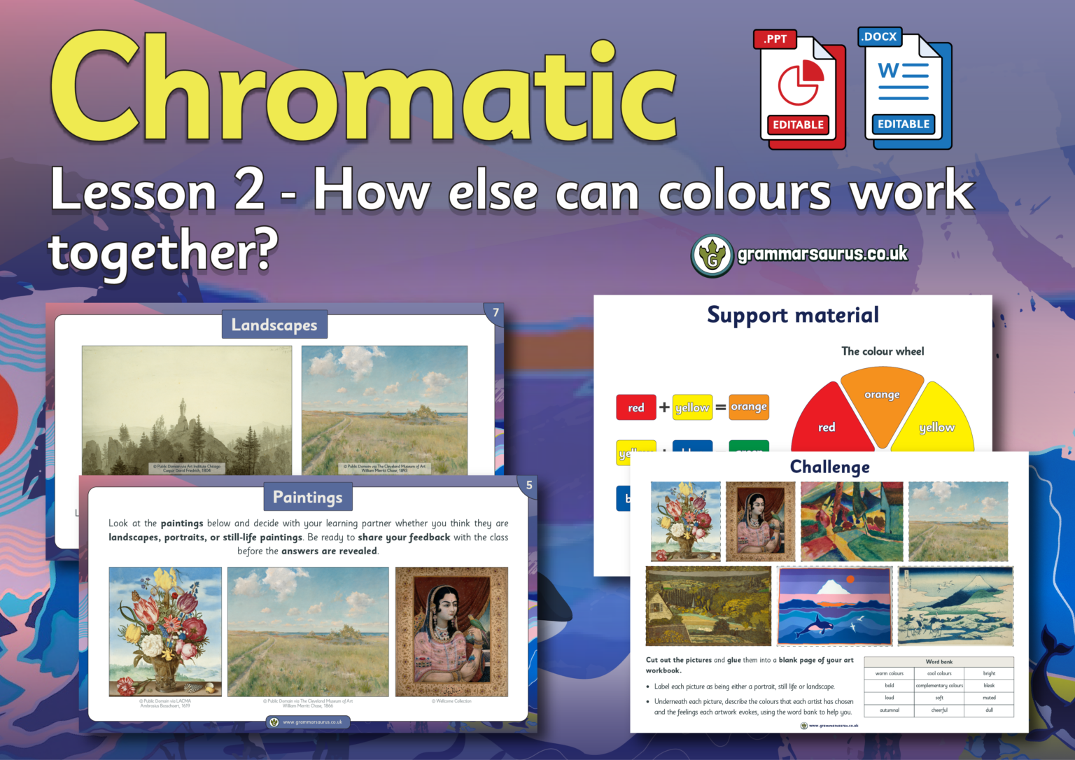 Year 2 Art – Chromatic – How else can colours work together? Lesson 2 ...