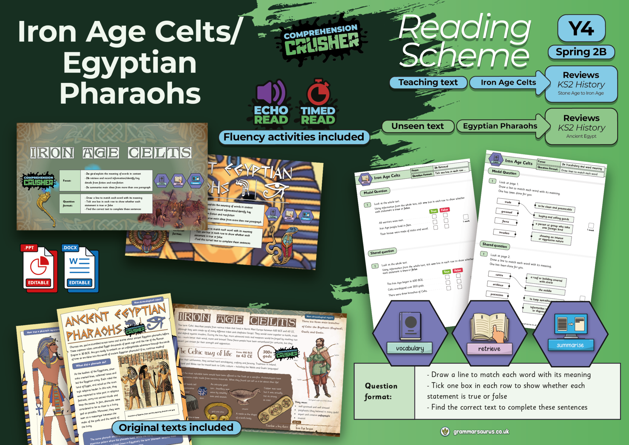 Year 4 Comprehension Crusher Reading Scheme – Spring 2b – Iron Age ...