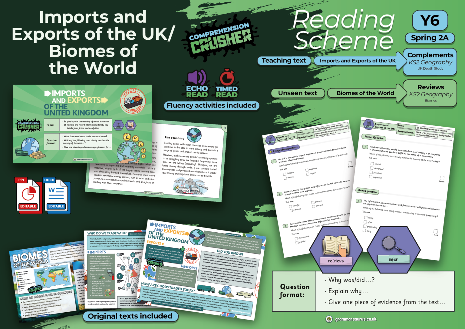 Year 6 Comprehension Crusher Reading Scheme – Spring 2a – Imports and ...