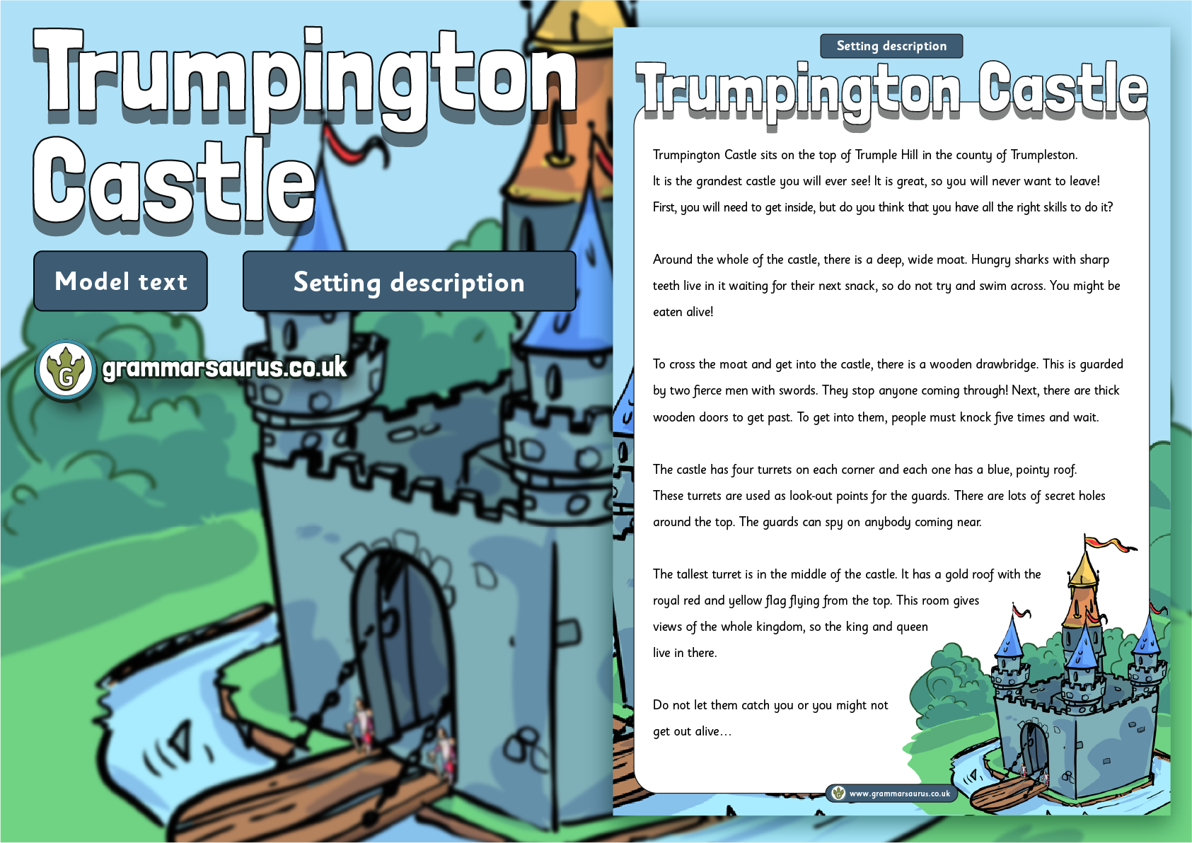 Year 1 Model Text – Setting description – Trumpington Castle ...