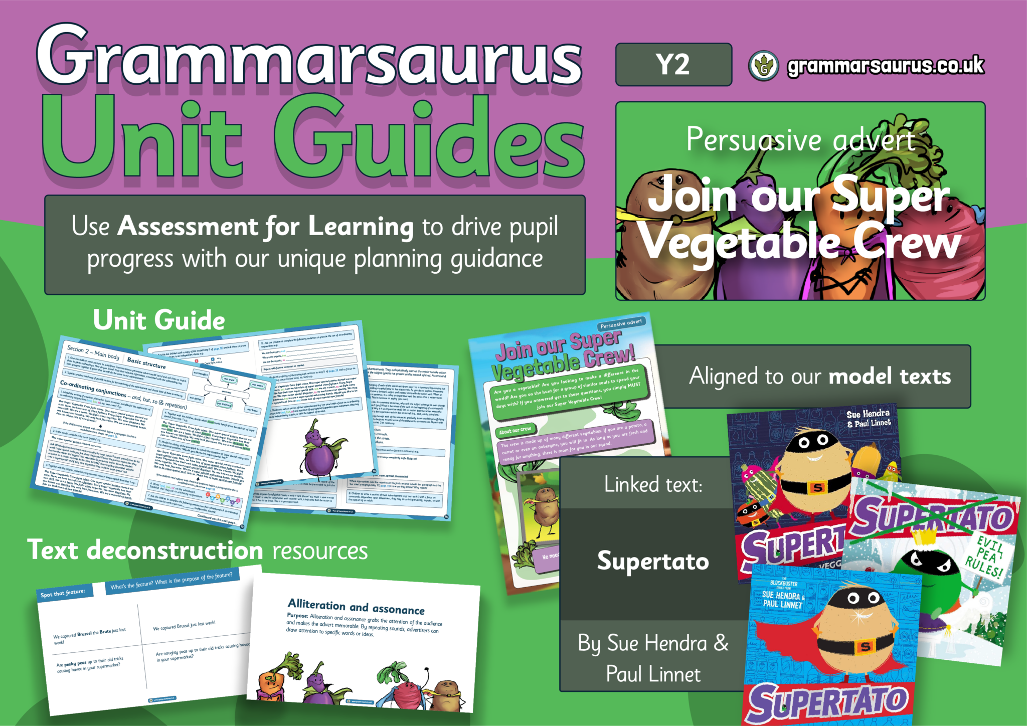 Year 2 Unit guide - Persuasive advert - Join our super vegetable crew ...