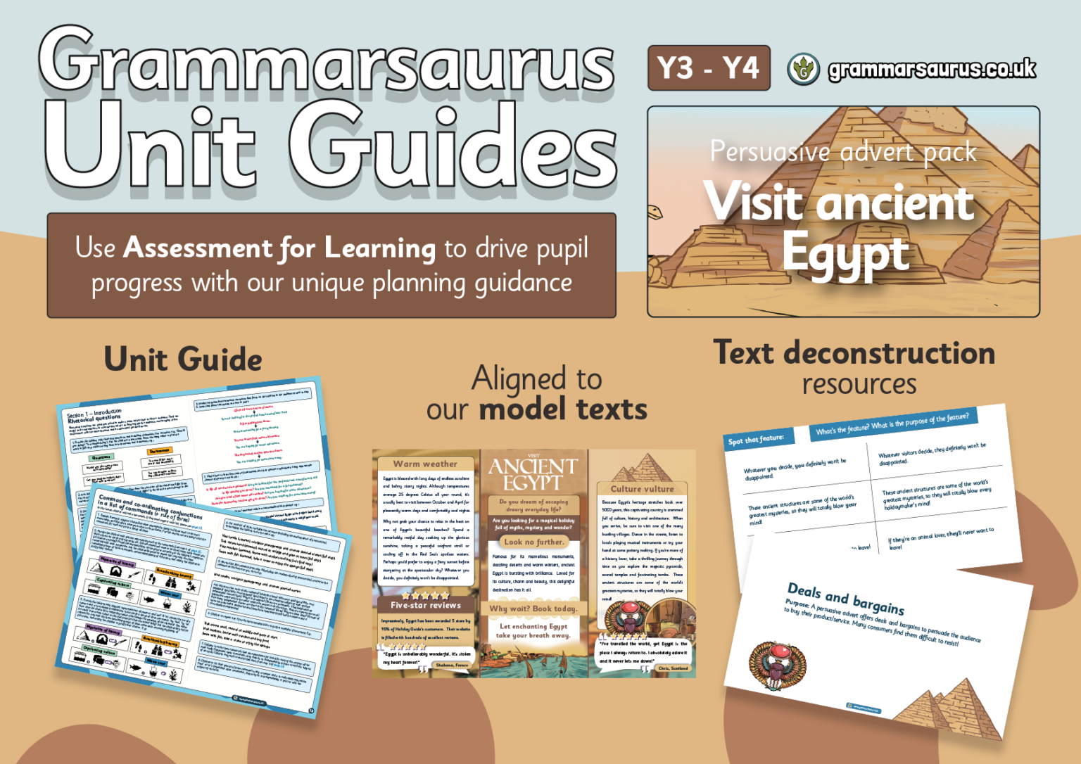 Year 3/4 Unit Guide – Persuasive advert pack – Visit Ancient Egypt ...