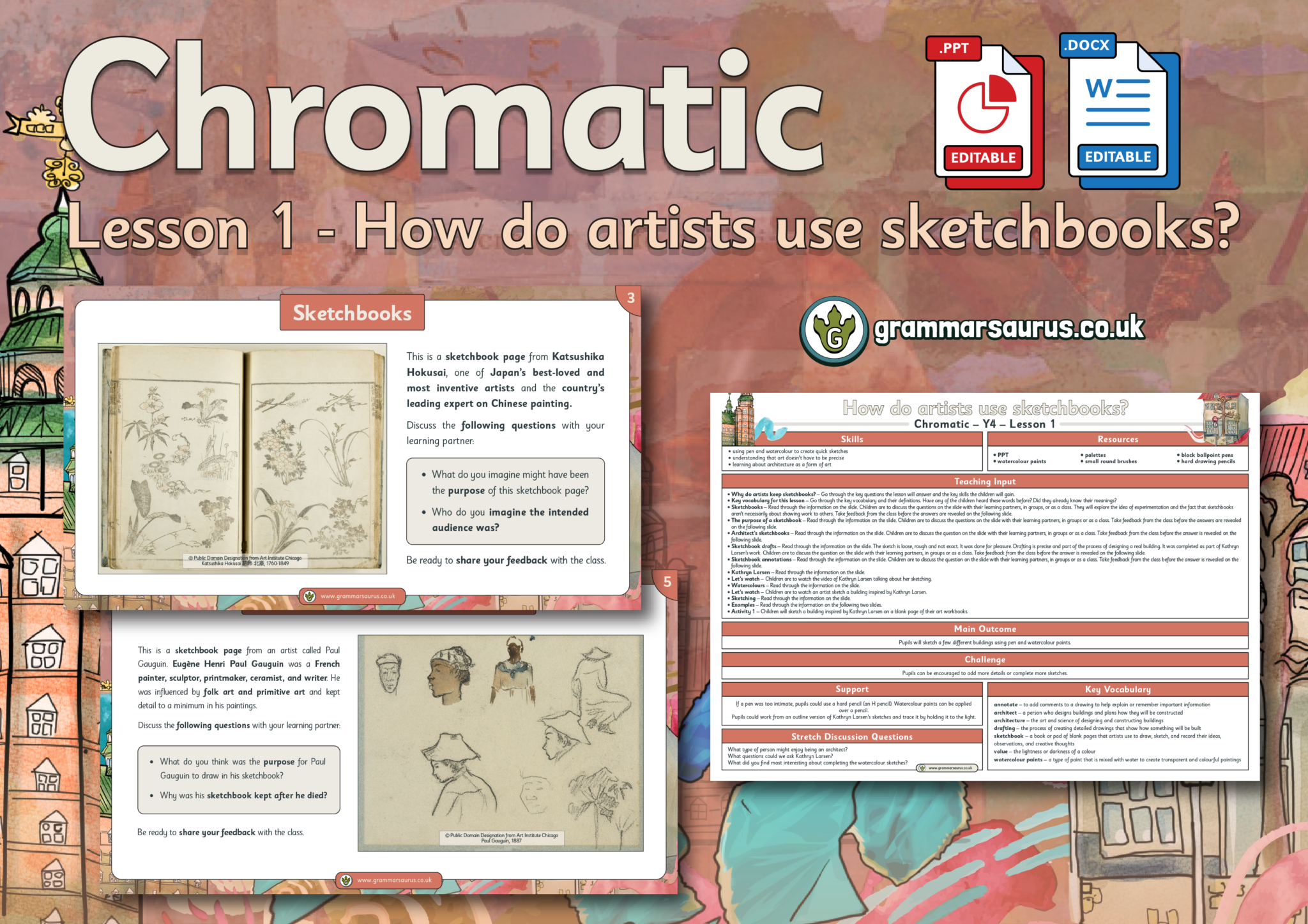 Year 4 Art - Chromatic - "How do artists use sketchbooks?" Lesson 1 ...