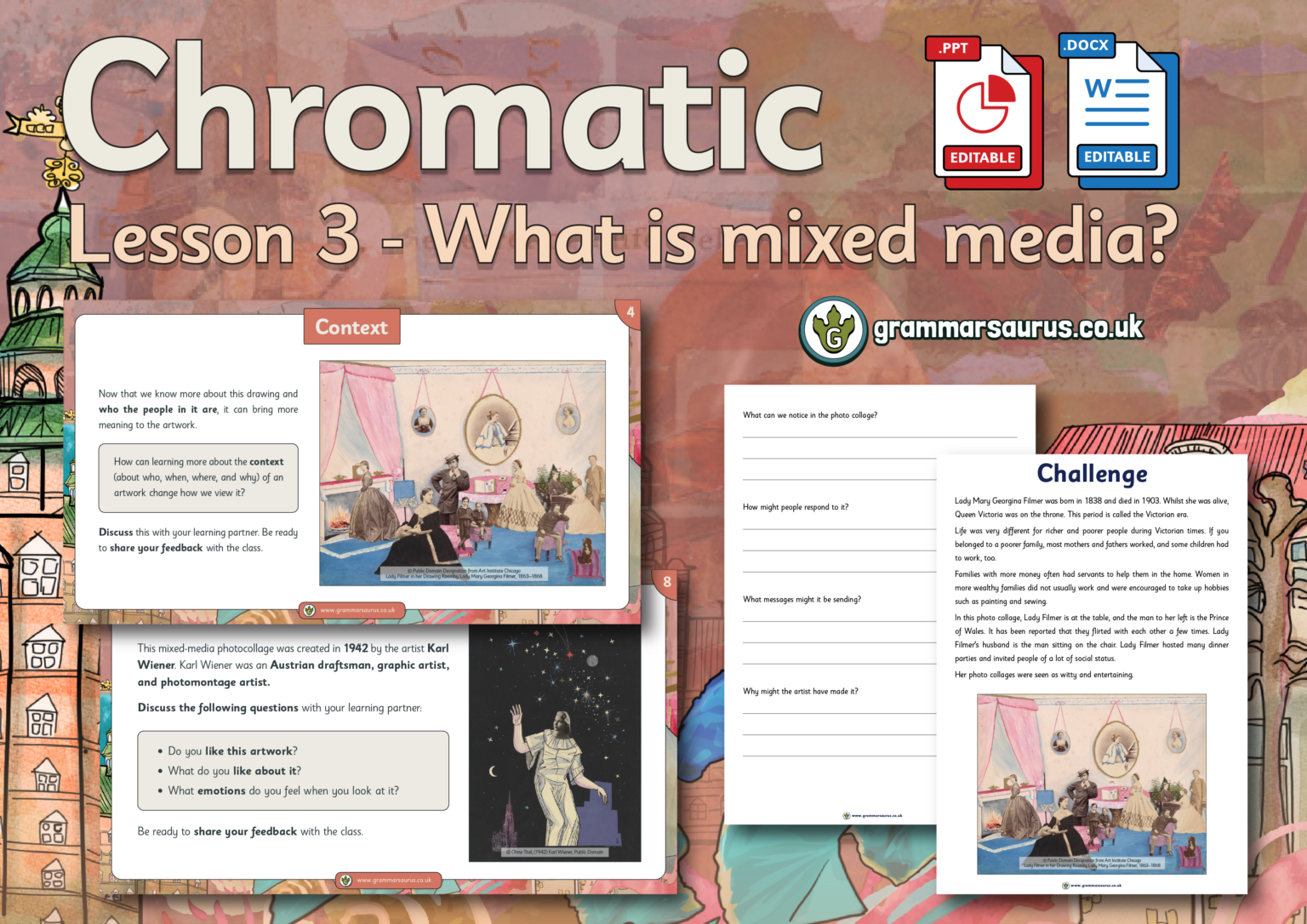 Year 4 Art - Chromatic - What is mixed media? Lesson 3 - Grammarsaurus