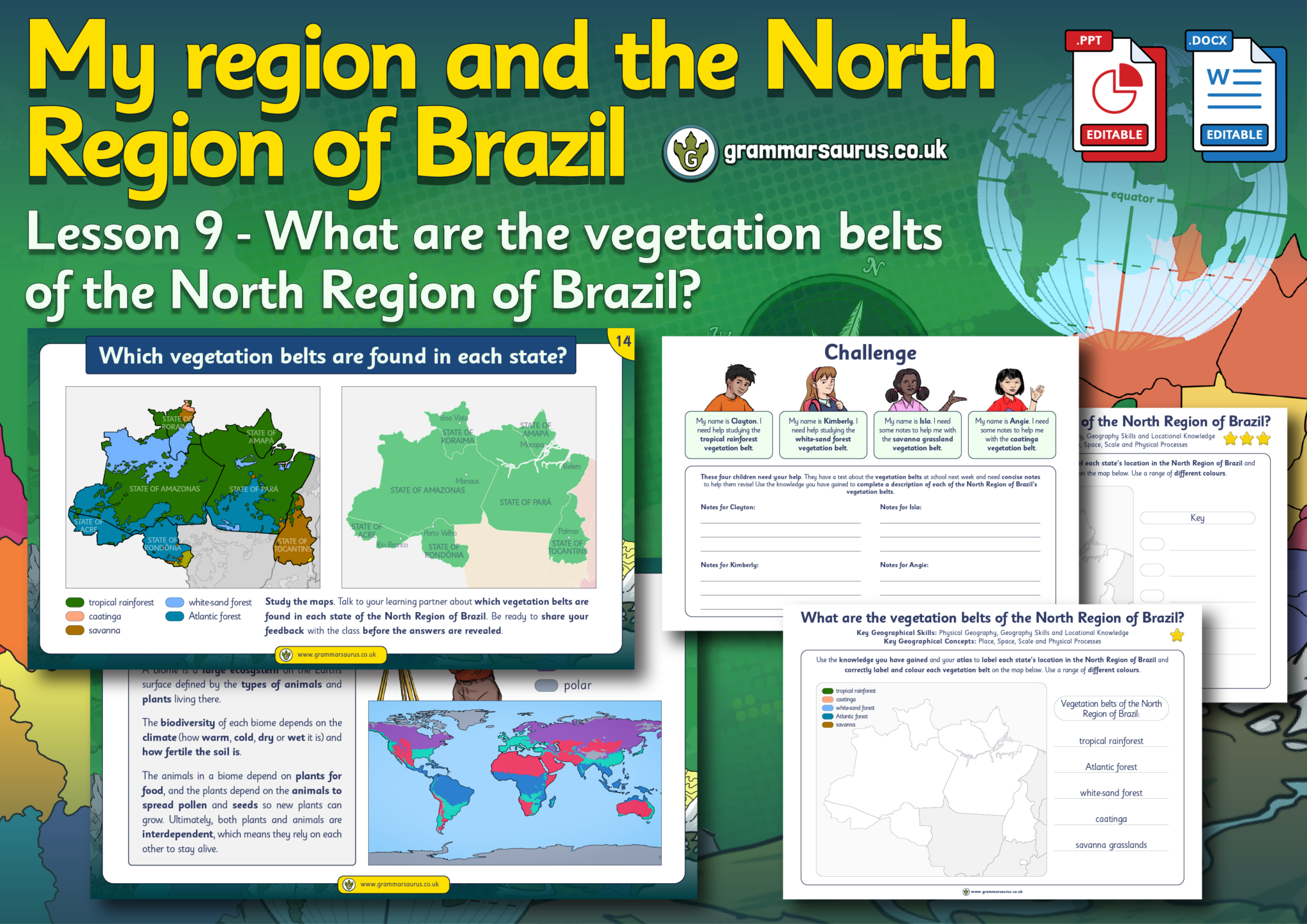 Year 5 Geography – My Region and the North Region of Brazil – What are ...